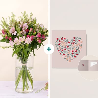 Elle et sa carte message - with message card | Interflora