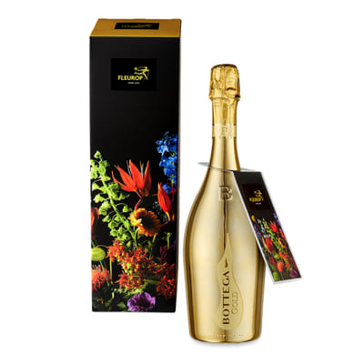 Prosecco Bottega gold 750 ml. Only with flowers | Interflora